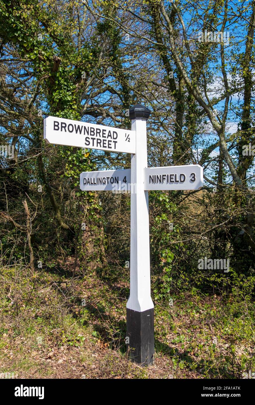 Brownbread Street, road sign, east Sussex, UK Stock Photo - Alamy
