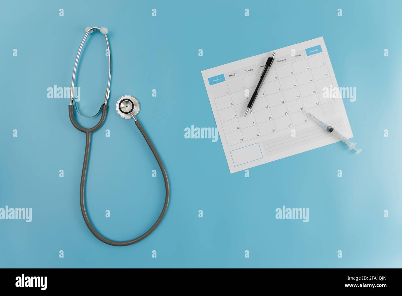 Doctor appointment schedule checkup on calendar Medicine doctor working ...