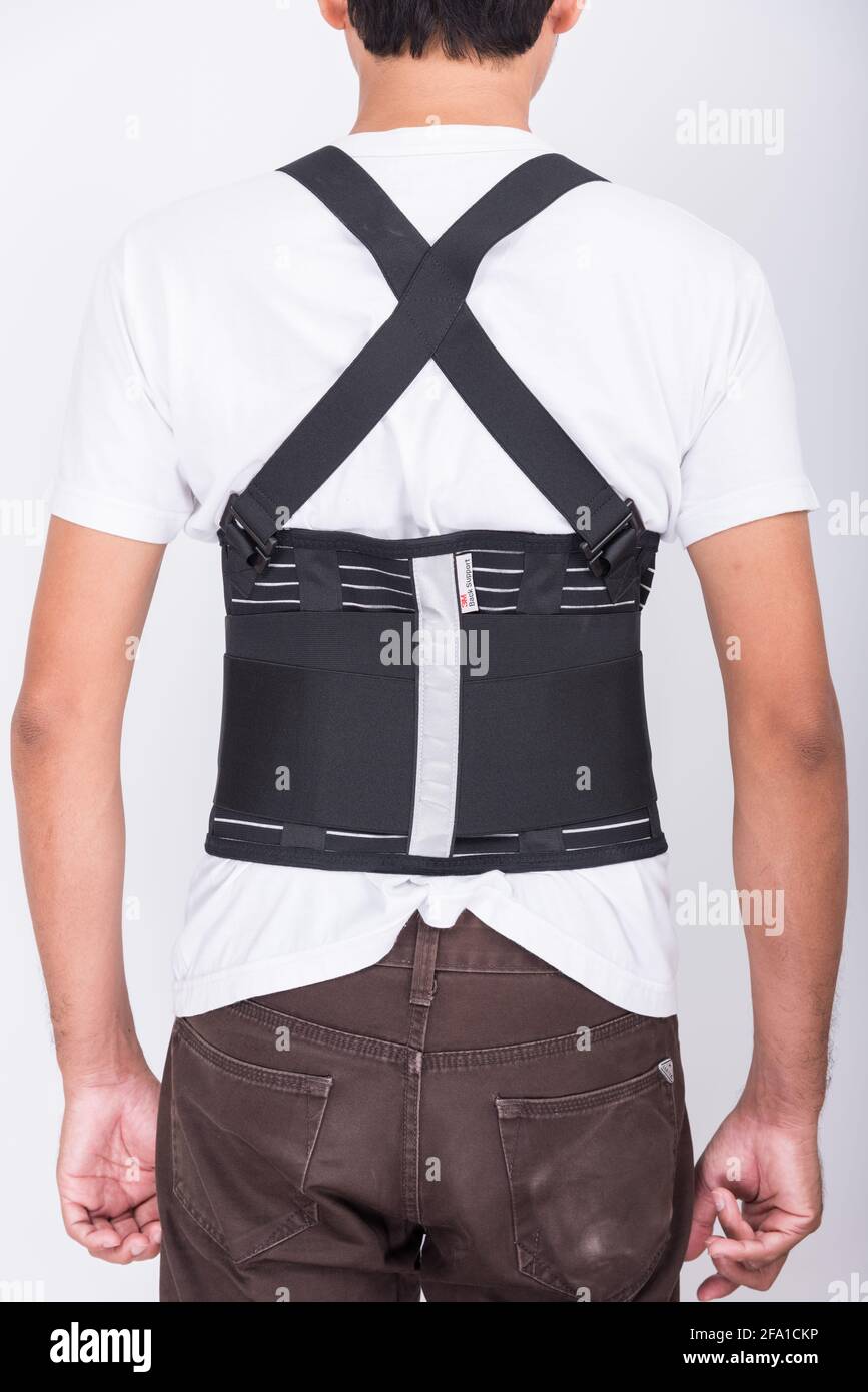 Back support brace and worker hi-res stock photography and images - Alamy