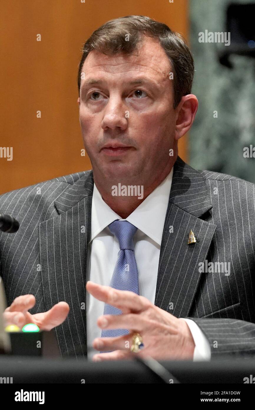 Architect of the Capitol J. Brett Blanton answers questions during a ...