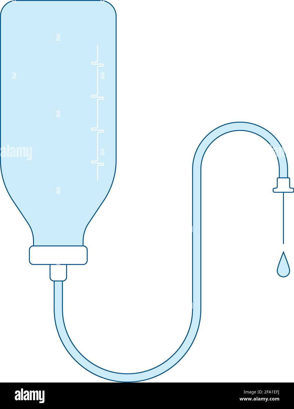 Medical drop counter vector icon isolated on white. Drop counter flat ...