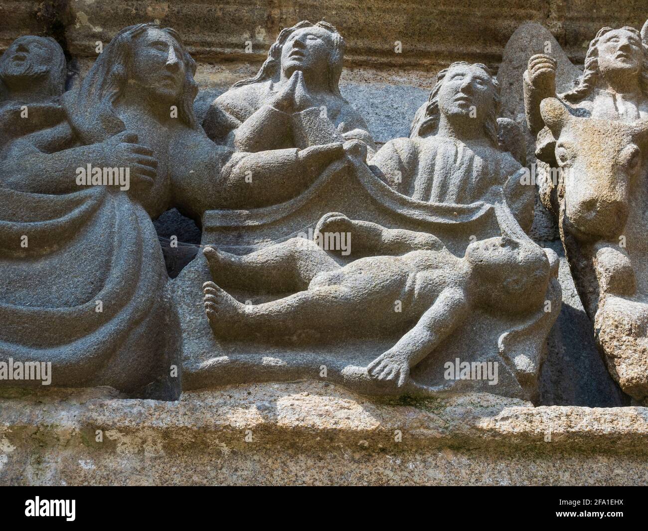 The Nativity, Calvary, parish enclosure of Guimiliau. 29400 Guimiliau ...