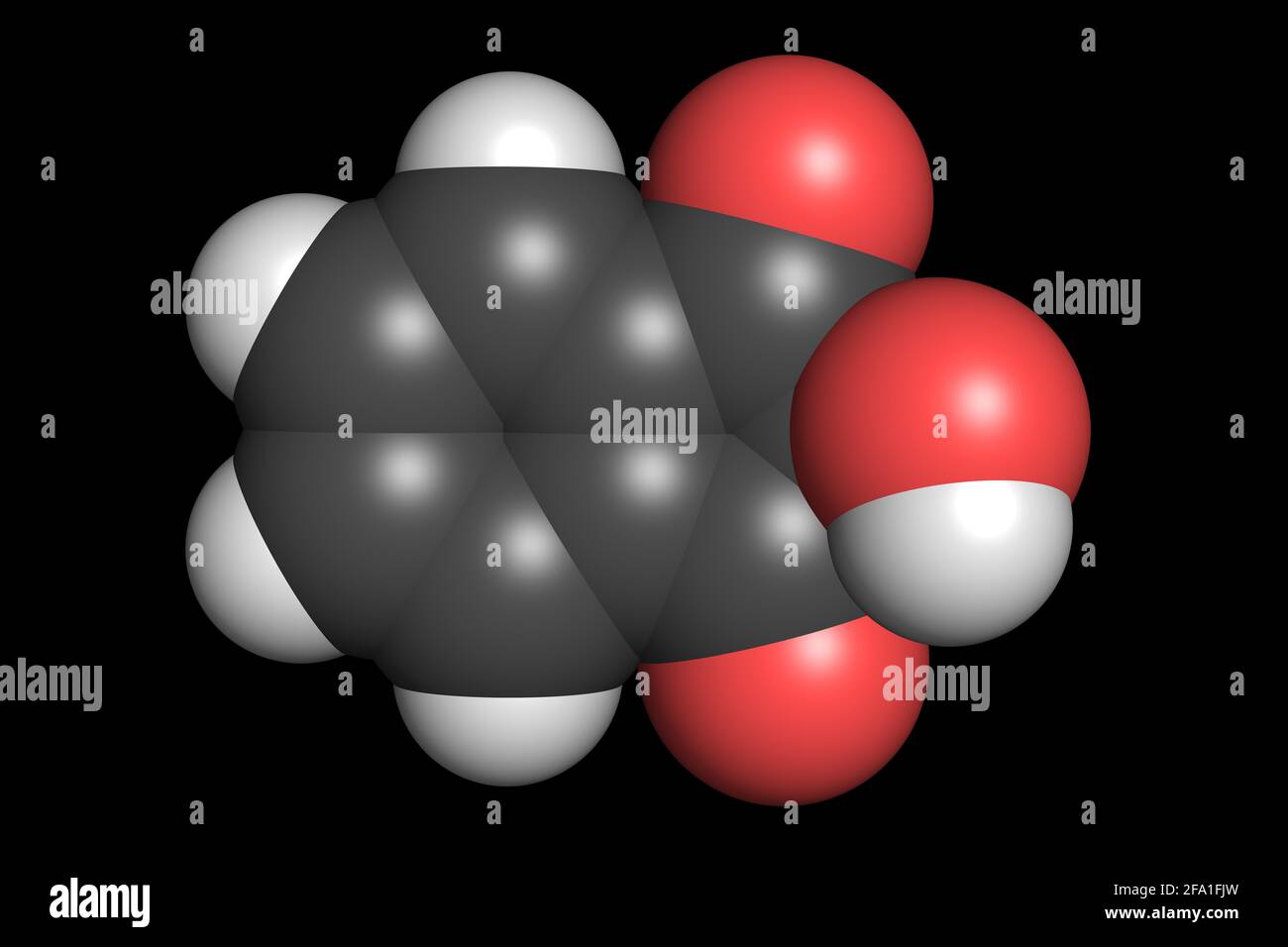 Ninhydrin chemical used to detect amino acids molecule 3D render ...