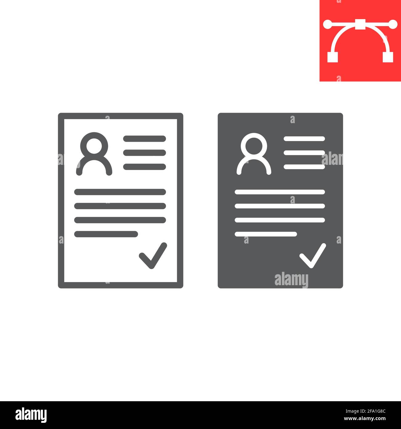 Unemployment black line icon Stock Vector Images - Alamy