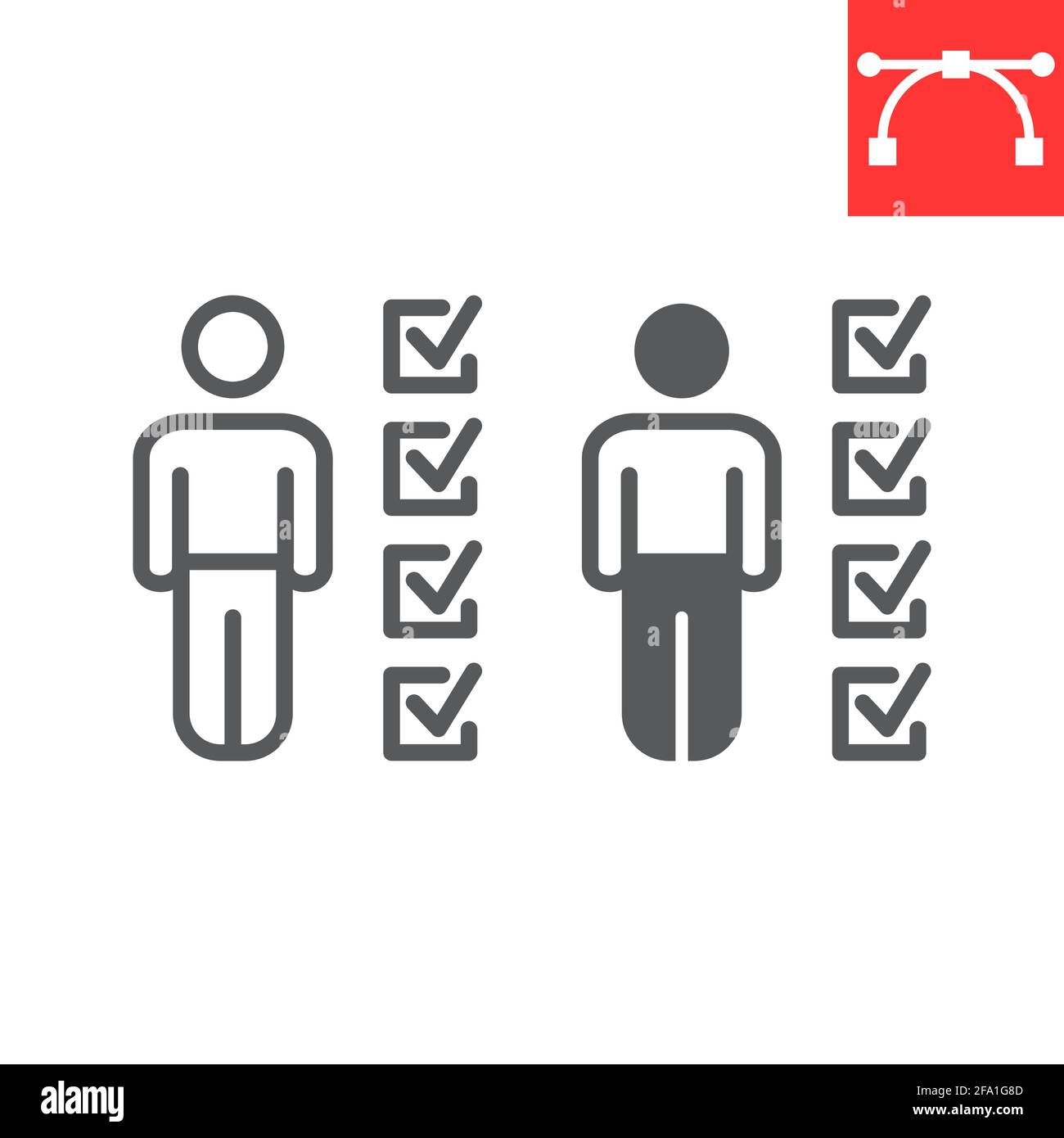 User cv icon outline Stock Vector Images - Alamy
