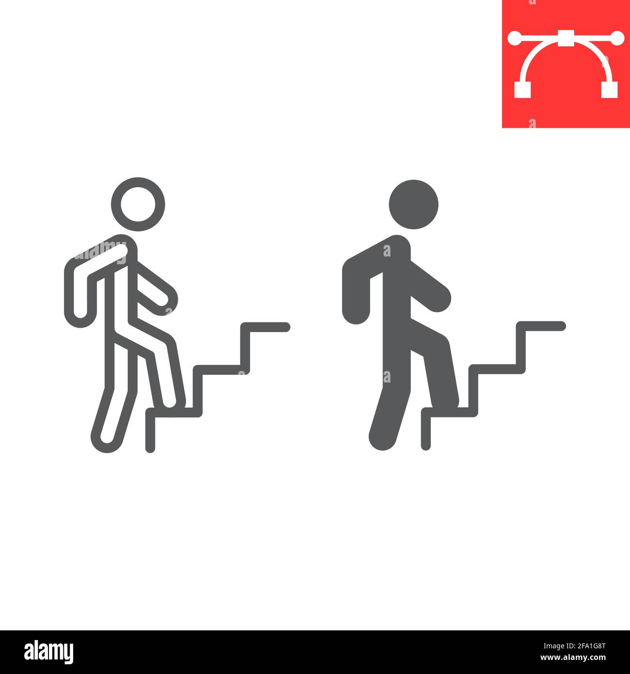 Career path icon outline Stock Vector Images - Alamy