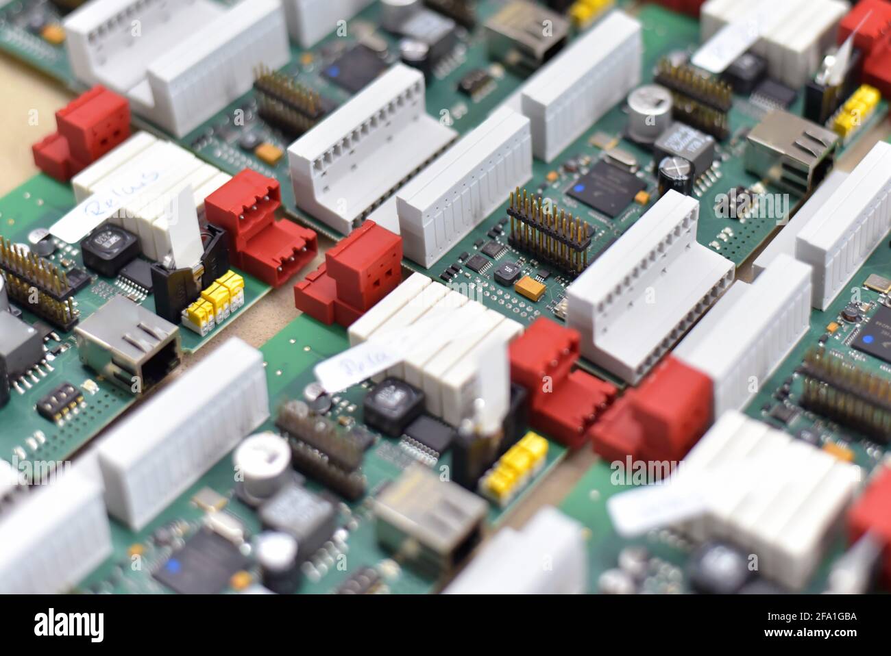semiconductor plate in the production of microelectronics of a factory ...