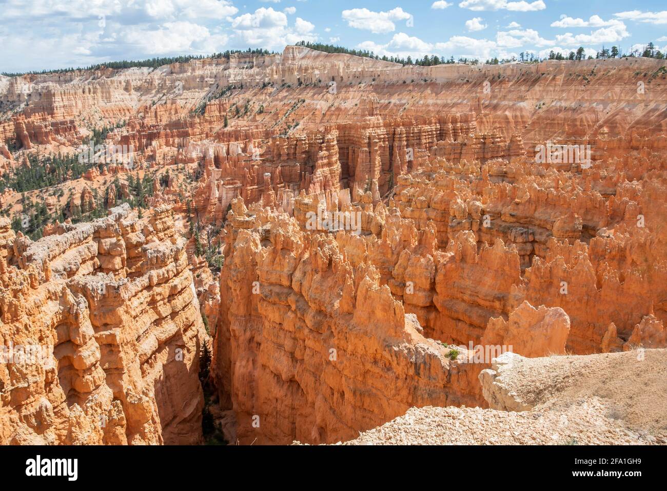 A natural rock formation of Red Rocks Hoodoos in Bryce Canyon National ...