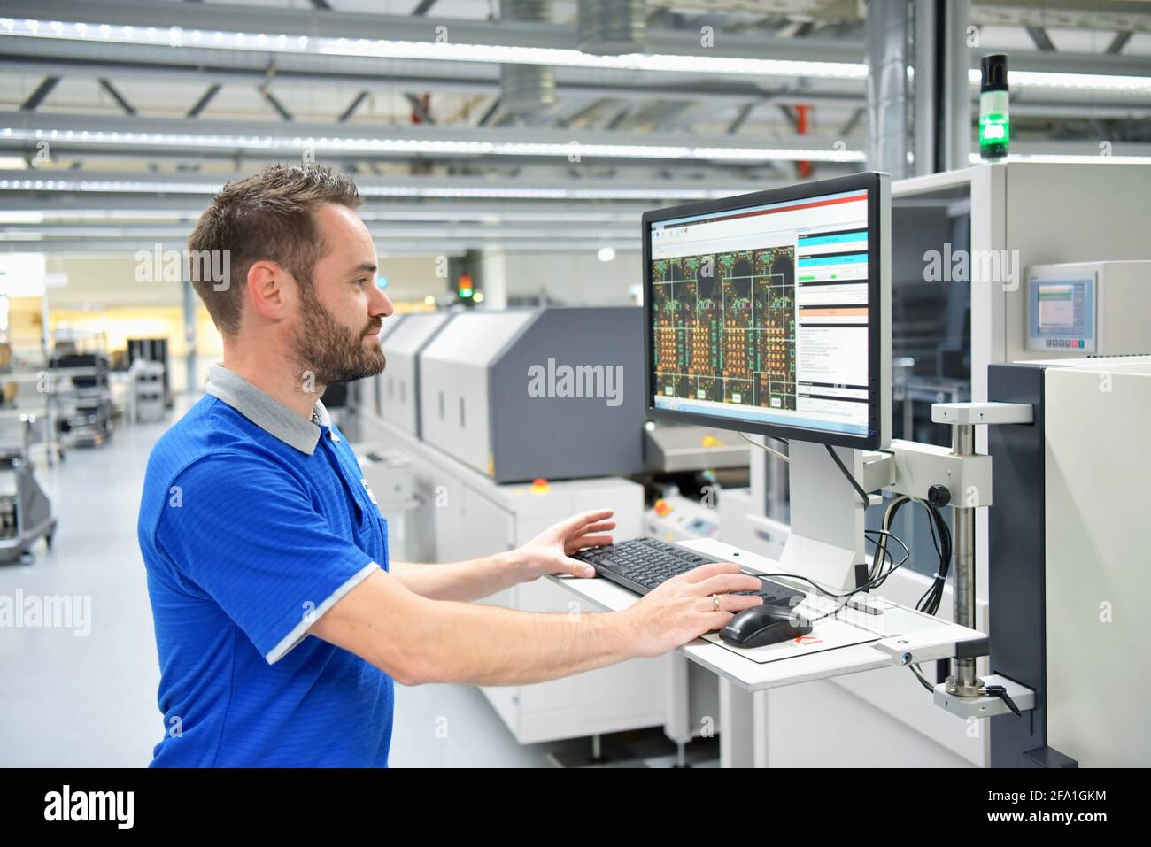 engineering in microelectronics: workers in the production and assembly ...