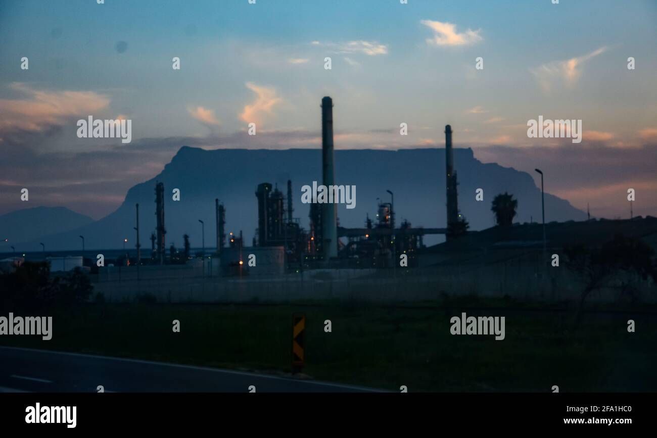 Table mountain factory Stock Photo - Alamy