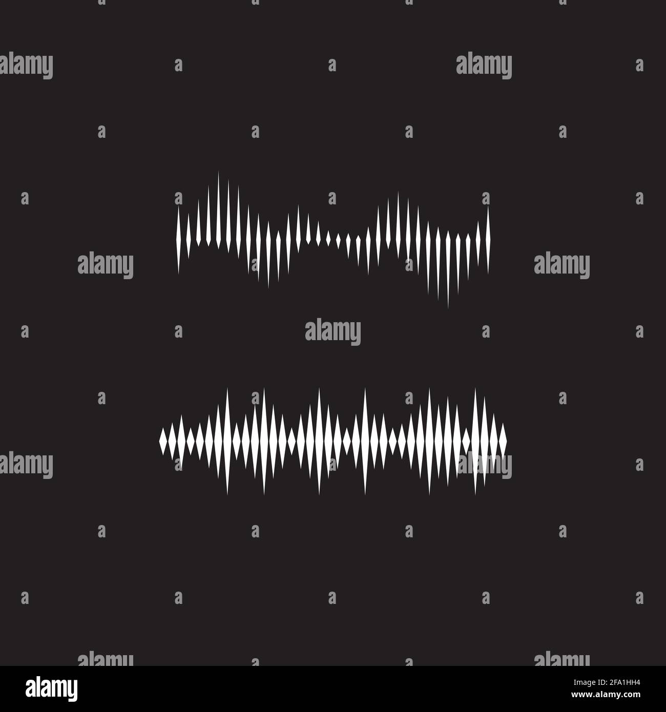 Sound waves vector illustration design template Stock Vector Image ...