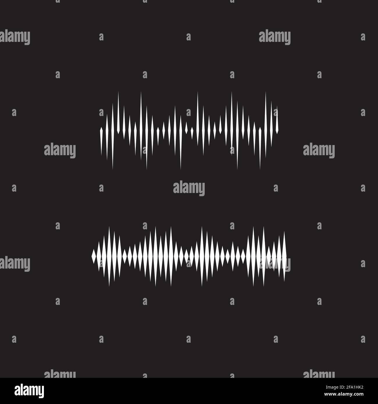 Sound waves vector illustration design template Stock Vector Image ...