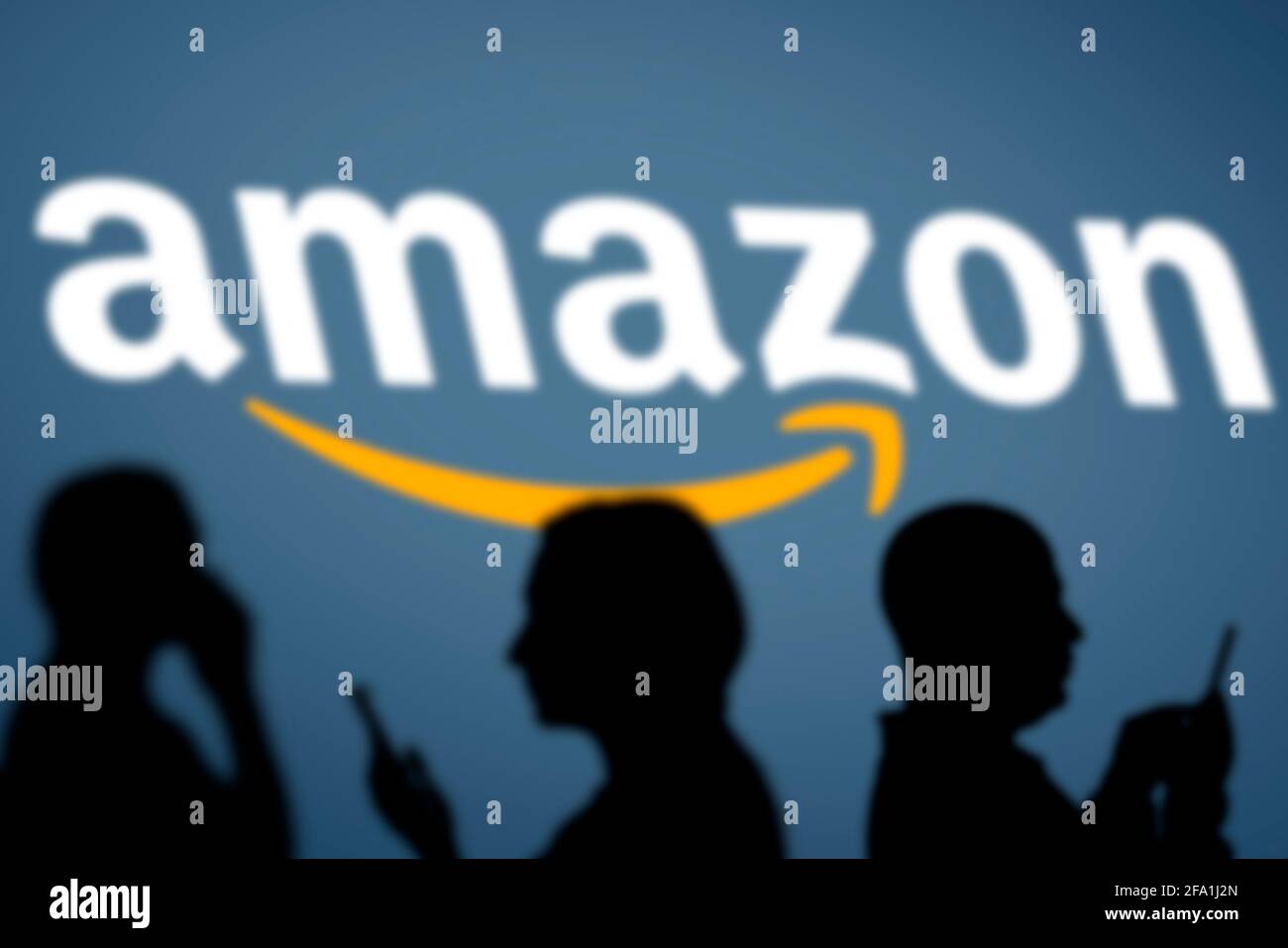 Tashkent, Uzbekistan - March 4, 2021: Silhouette of people over ...