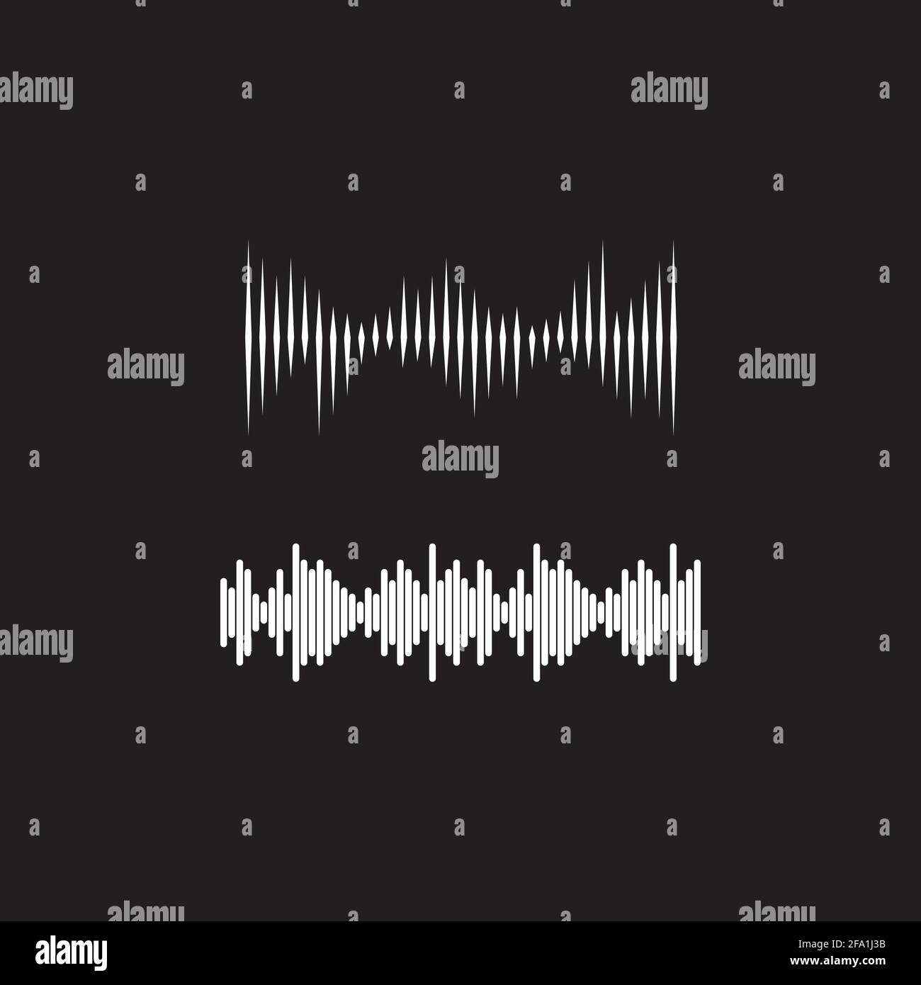 Sound waves vector illustration design template Stock Vector Image ...