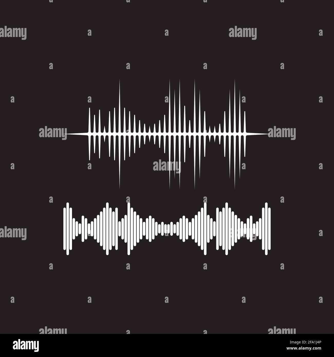 Sound waves vector illustration design template Stock Vector Image ...
