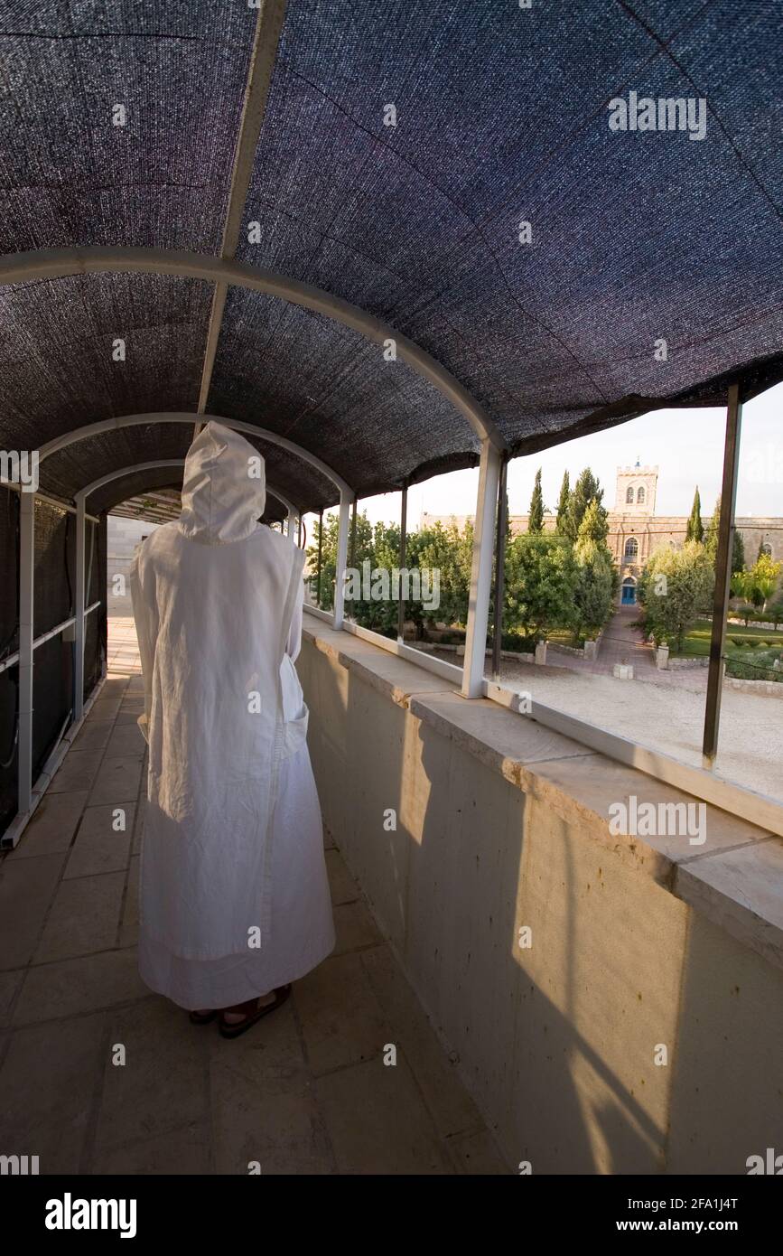 A nun, vowed to silence, in the Monastery of Beit Jamal, Israel The ...