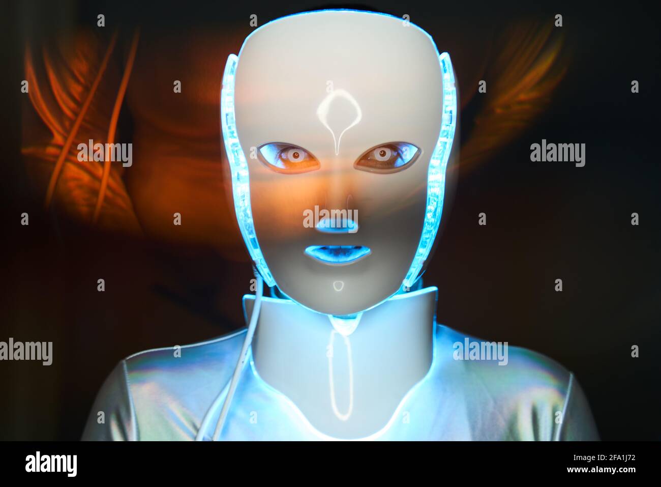Portrait of futuristic robot. Concept of future technology, virtual ...