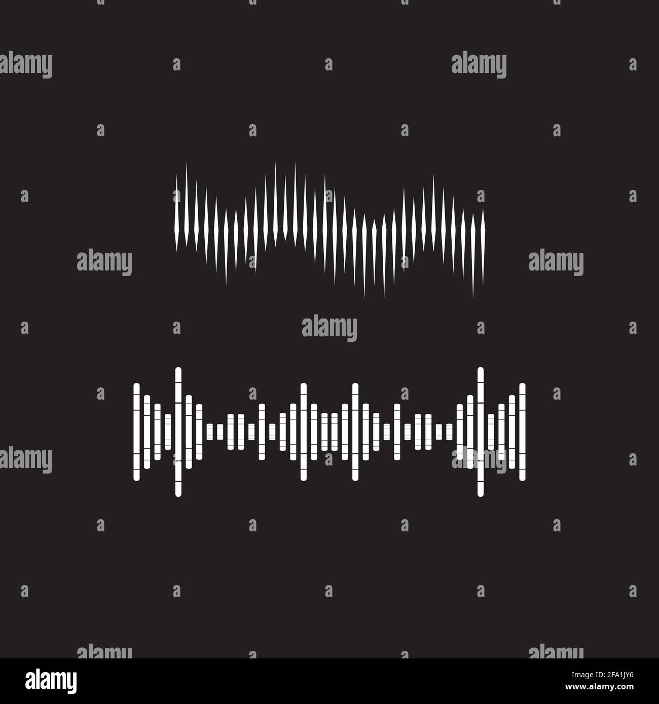 Sound waves vector illustration design template Stock Vector Image ...