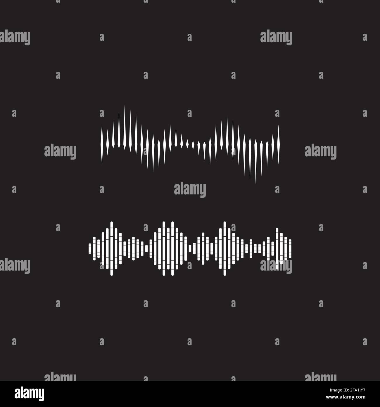 Sound waves vector illustration design template Stock Vector Image ...
