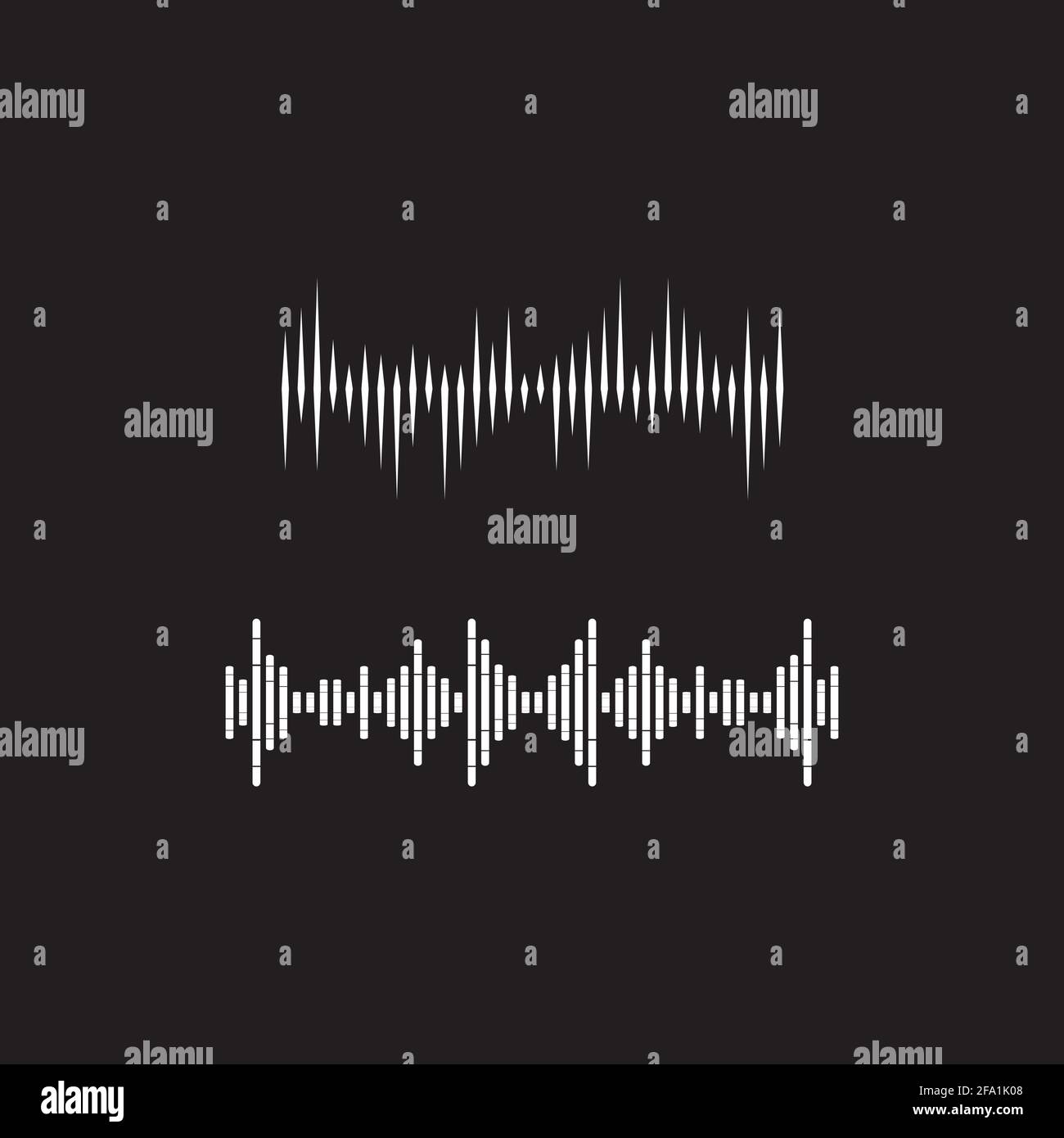 Sound waves vector illustration design template Stock Vector Image ...
