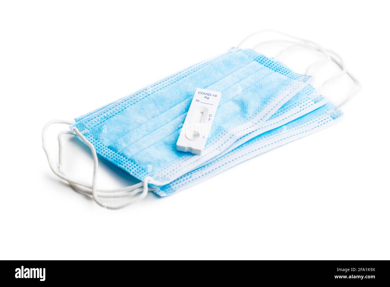 Covid-19 rapid antigen test. Rapid antibodies test kit and protective ...