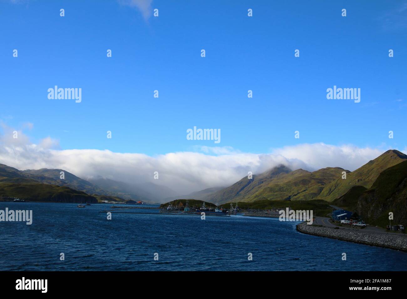 Unalaska Harbor Captains Bay, Alaska, Aleutian Islands, United States ...