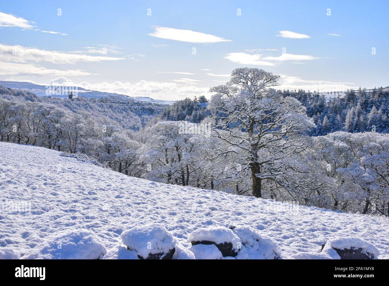 Snow, Pennines, West Yorkshire Stock Photo - Alamy
