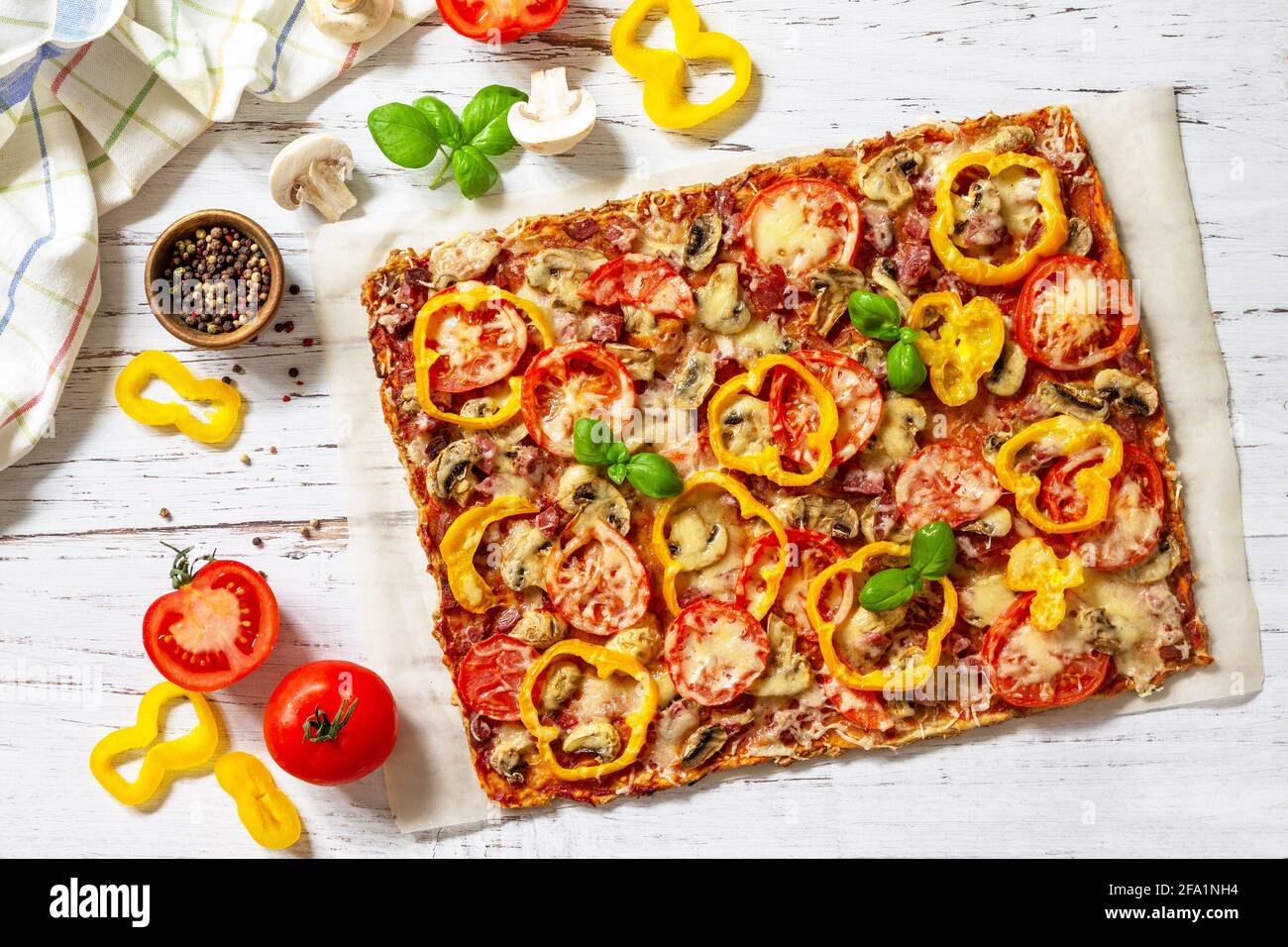 Home made baking. Detroit-Style Pizza. Large rectangular Pepperoni ...
