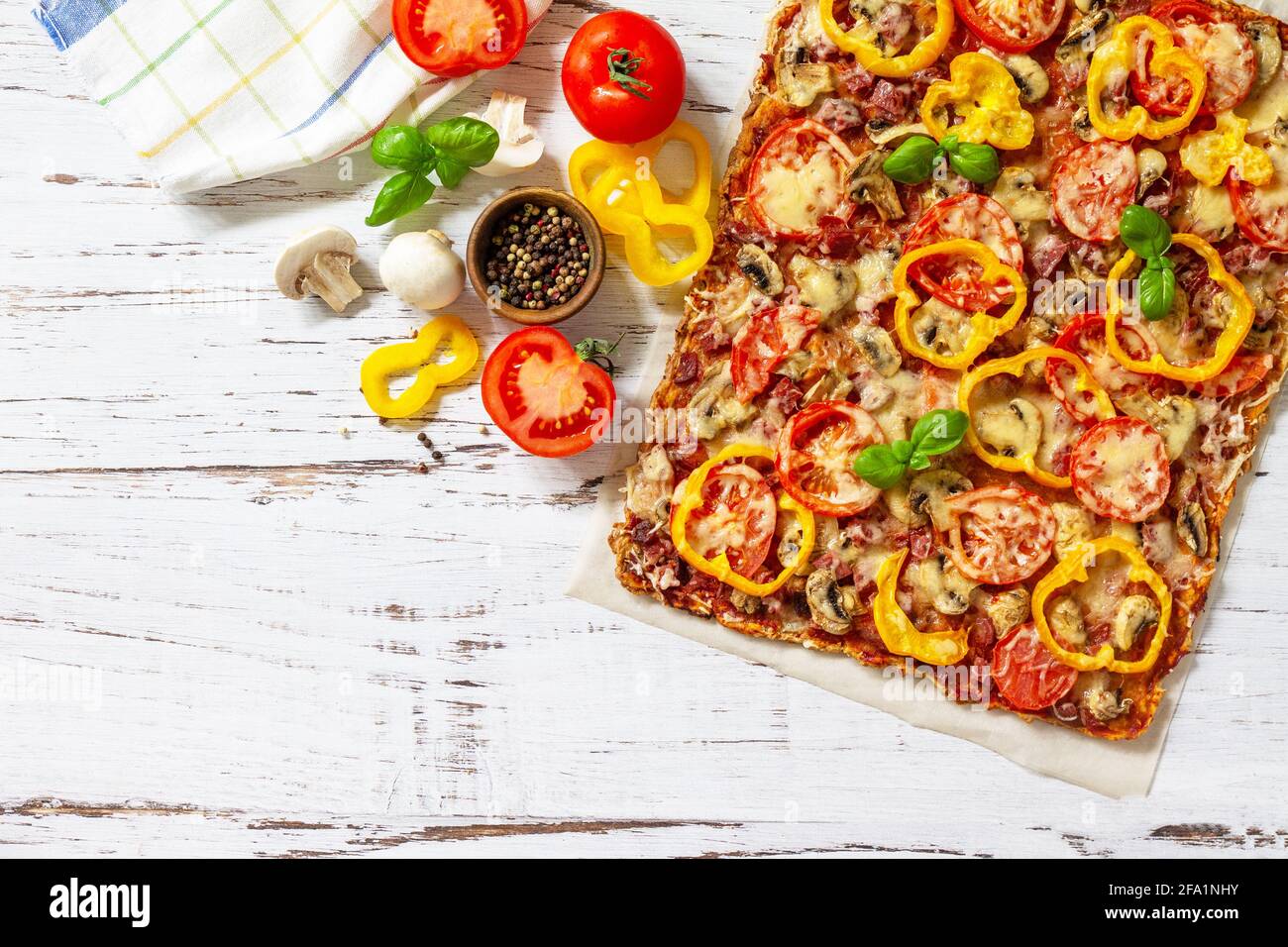 Home made baking. Detroit-Style Pizza. Large rectangular Pepperoni ...