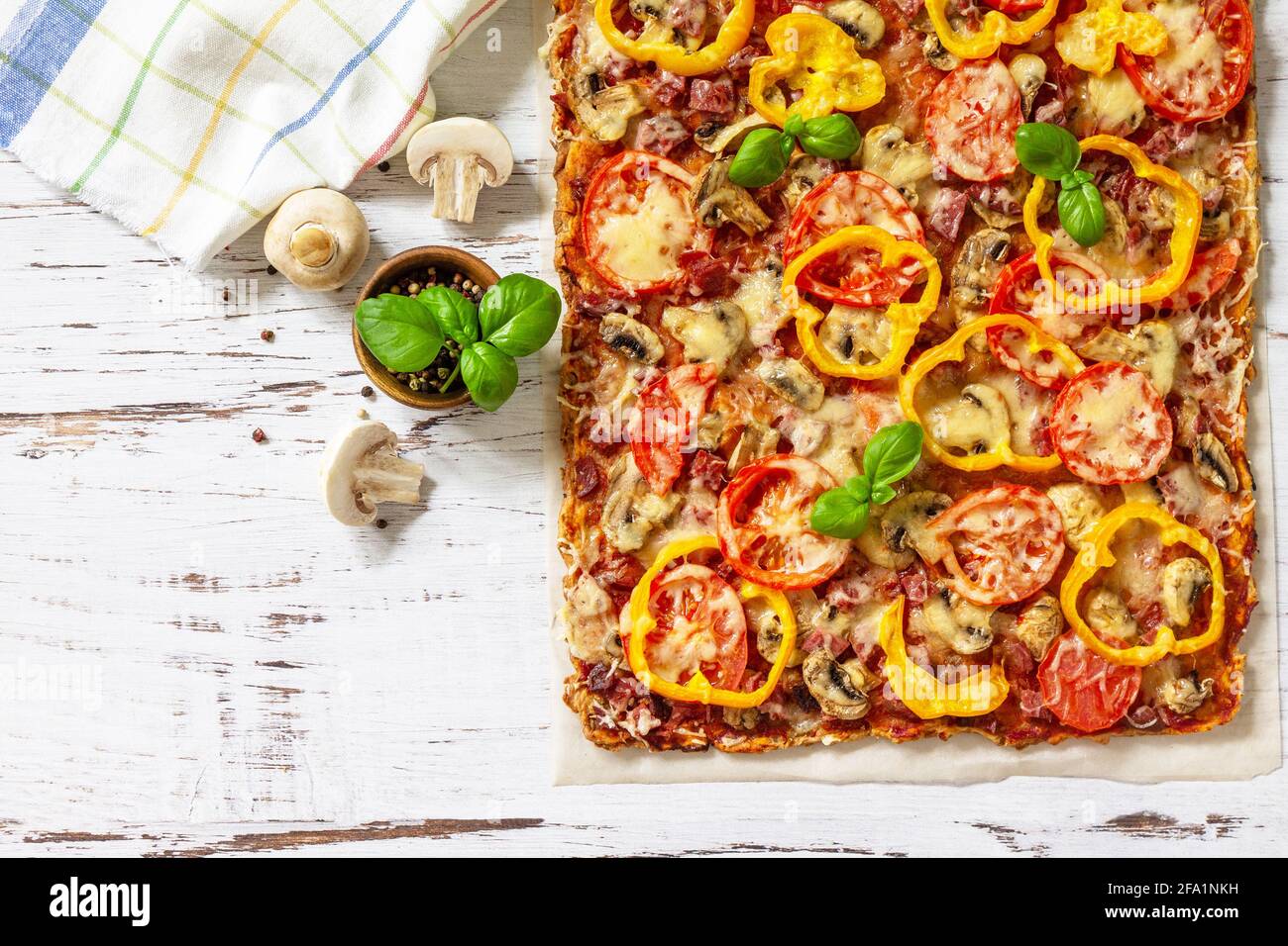 Home made baking. Detroit-Style Pizza. Large rectangular Pepperoni ...