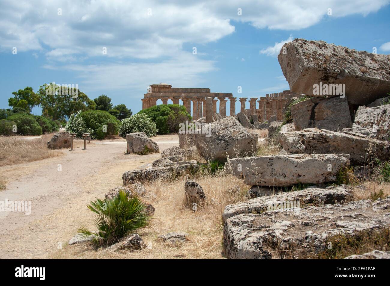 archeological park of Selinunte in Sicily Stock Photo - Alamy
