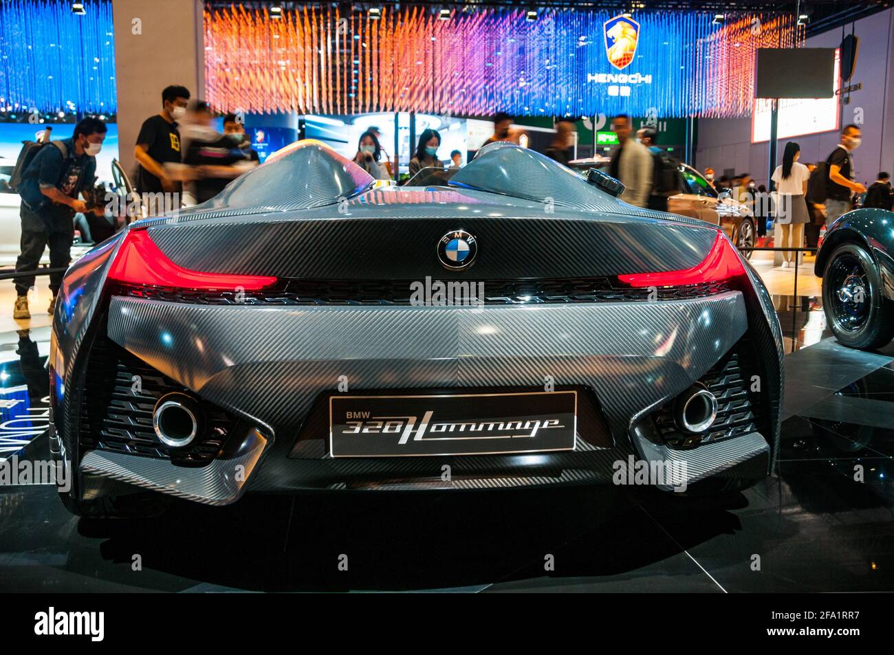 The BMW 328 Homage concept on display at the 2021 Shanghai Auto Show ...