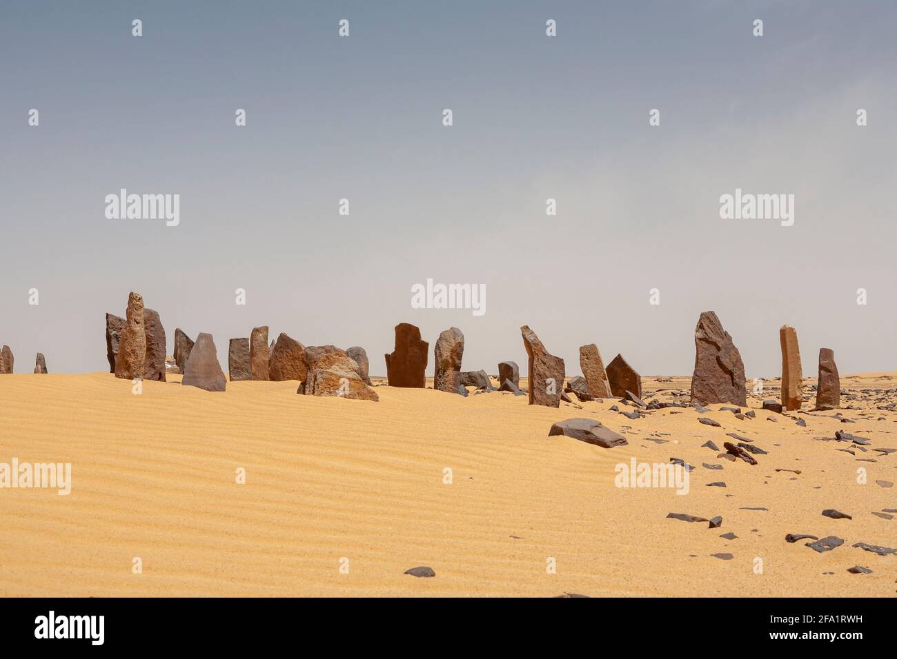 Standing stone nabta playa nubian hi-res stock photography and images ...