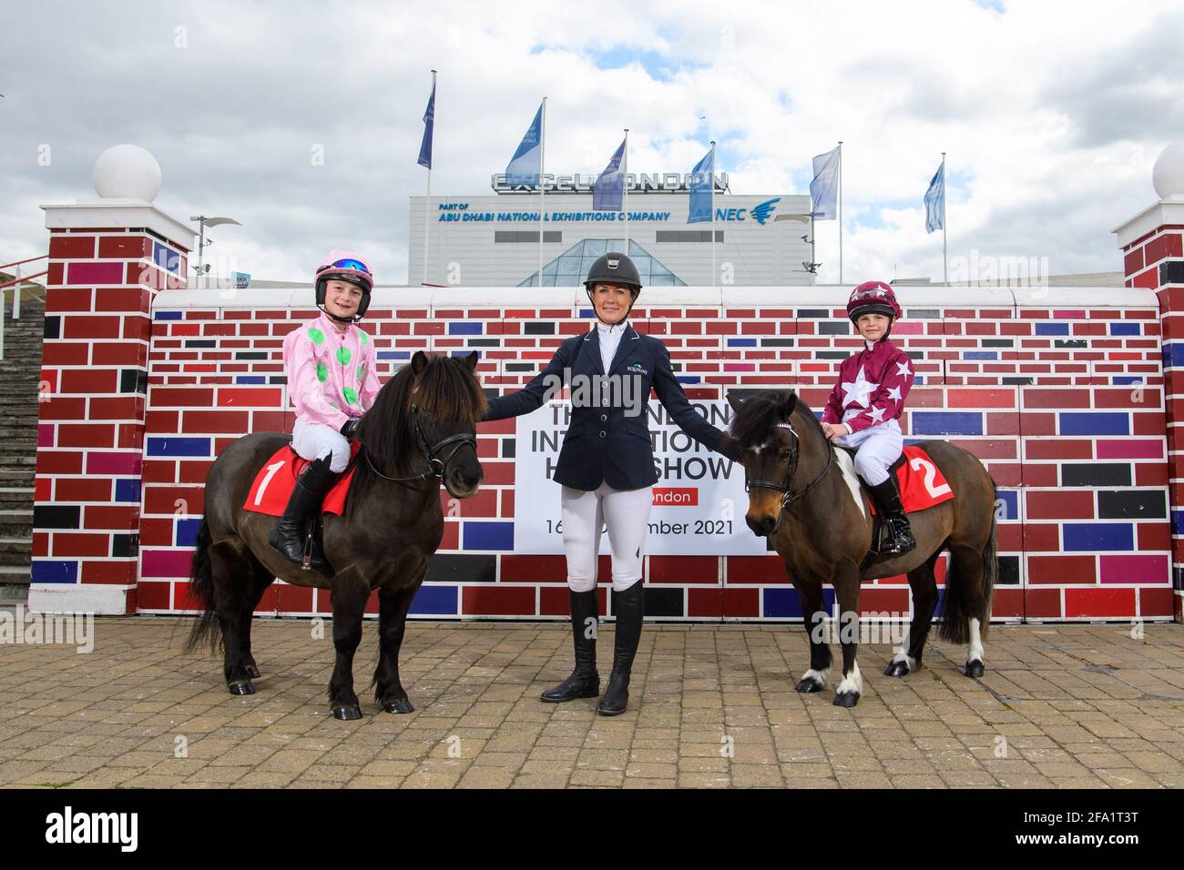 EDITORIAL USE ONLY British Show Jumper, Laura Renwick joins competitors ...