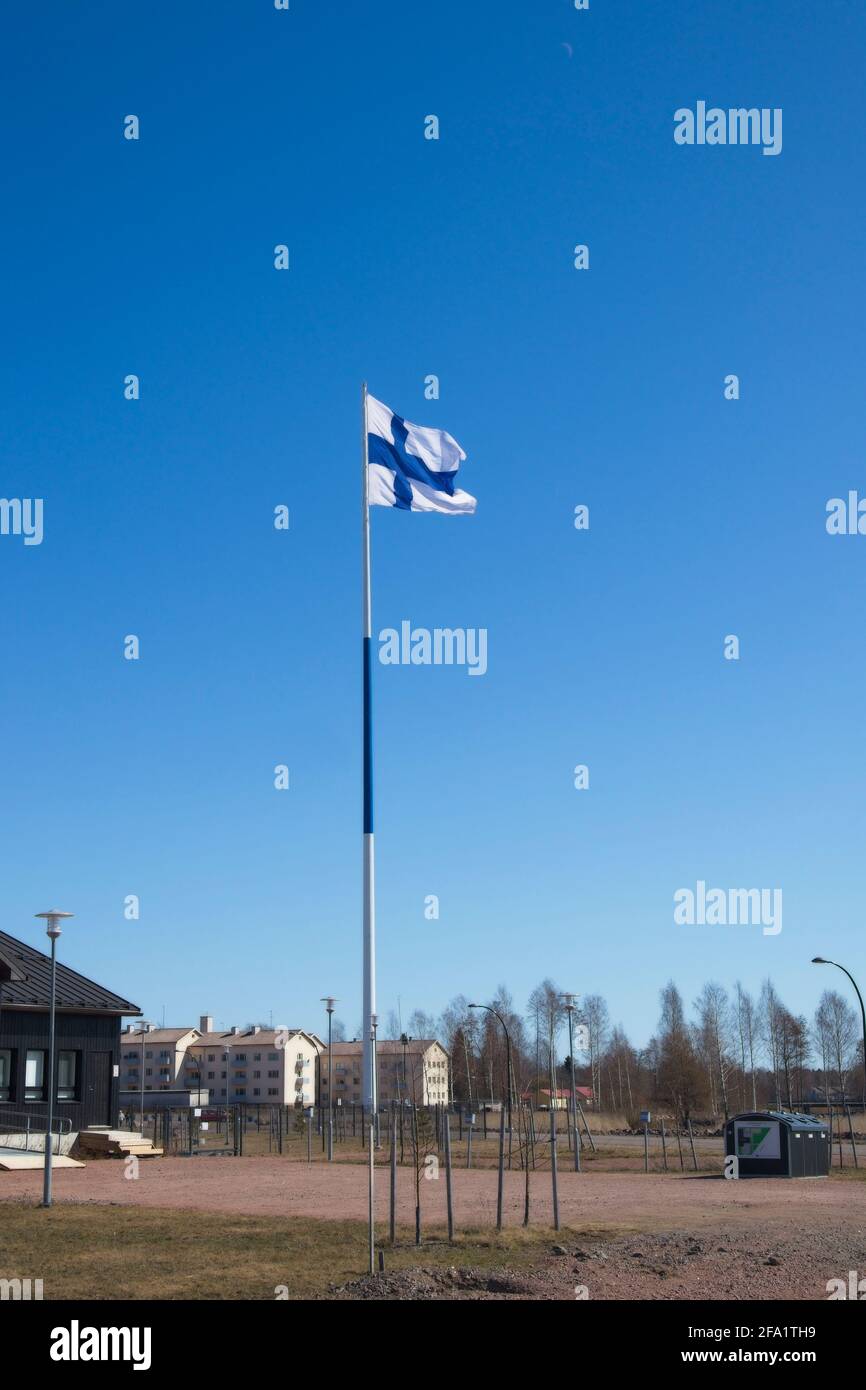 The Monumental Flag in Hamina, Finland Stock Photo - Alamy