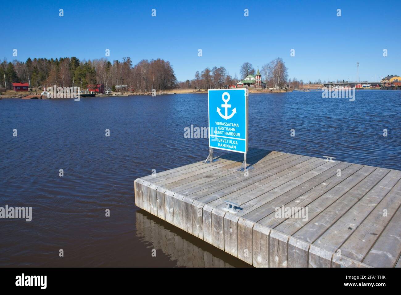 guest harbour sign in Hamina Finland Stock Photo - Alamy