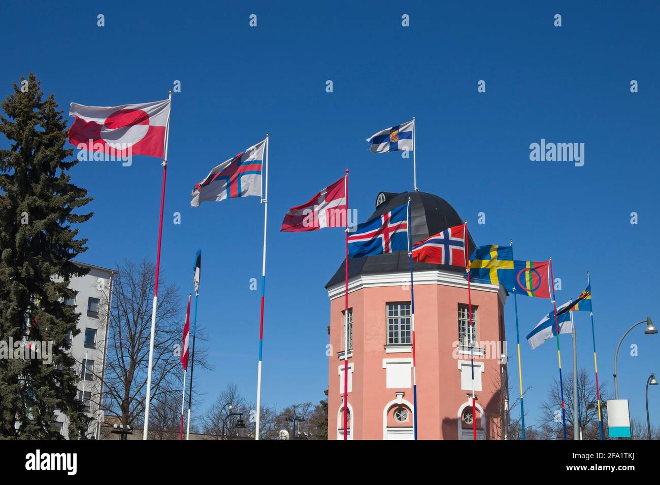 Waving flag faroe island hi-res stock photography and images - Alamy