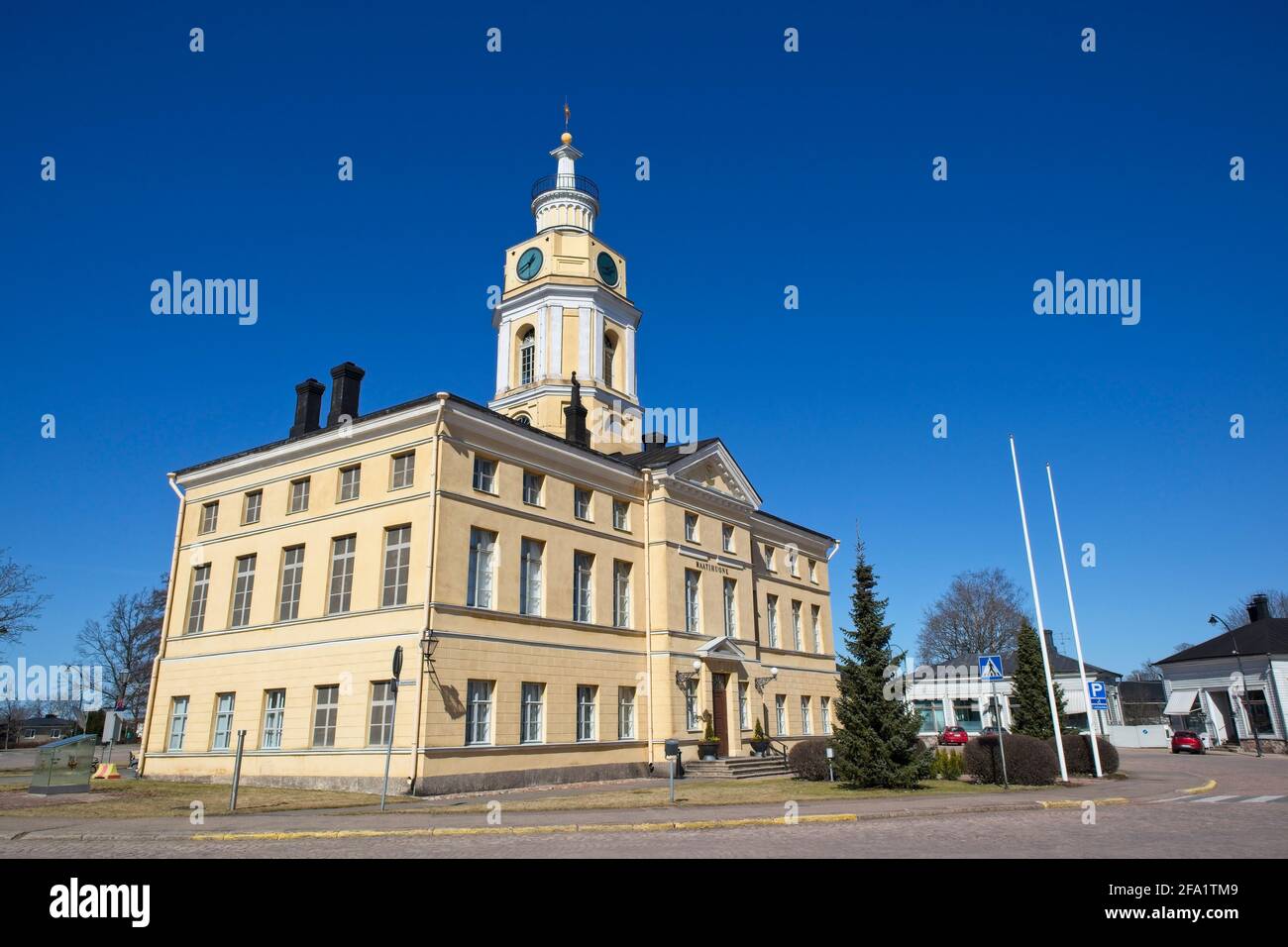 The town hall of Hamina, Finland Stock Photo - Alamy
