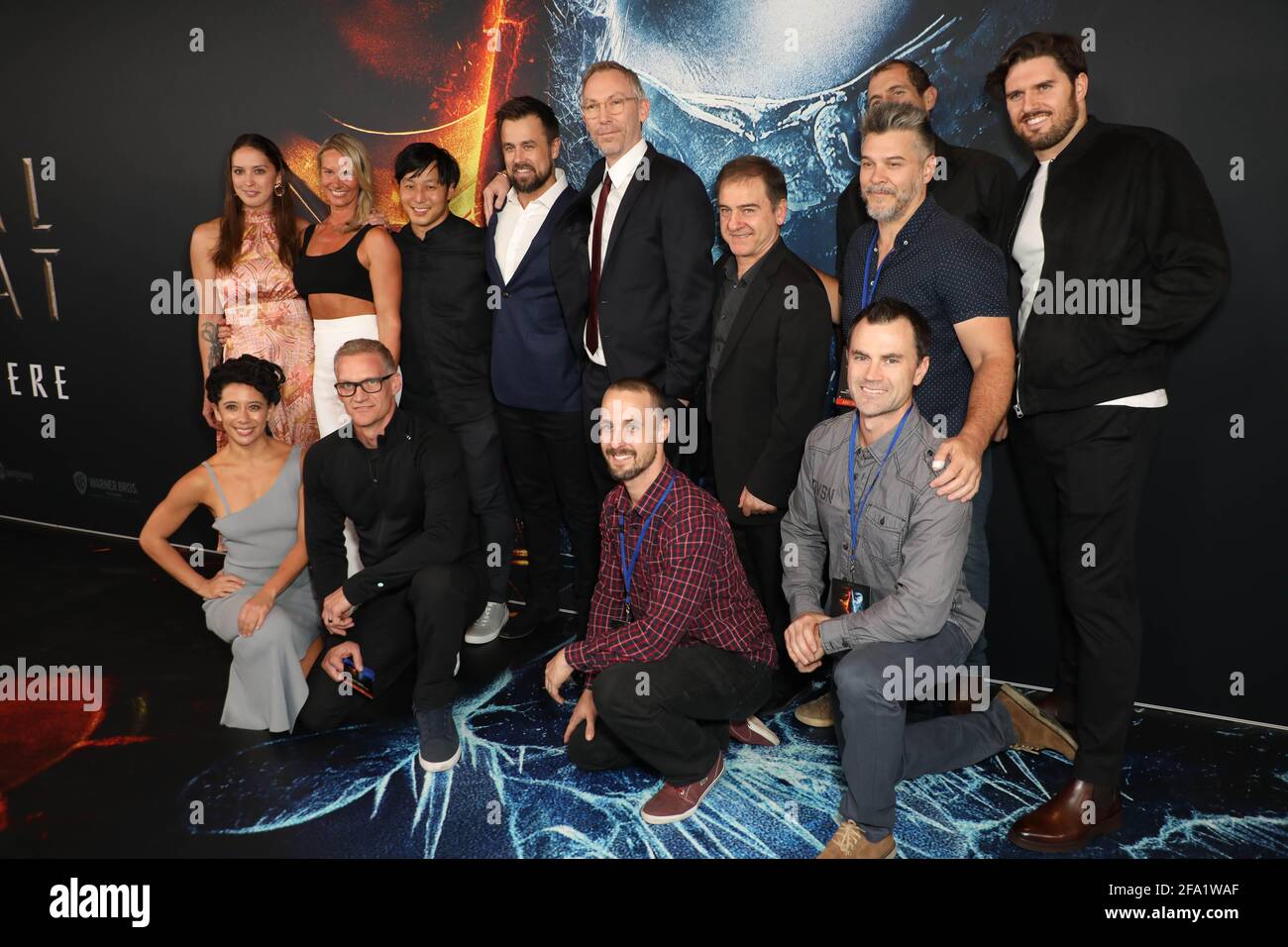 Sydney, Australia. 20th April 2021. Mortal Kombat Director Simon McQuoid, Tara Macken attends ...