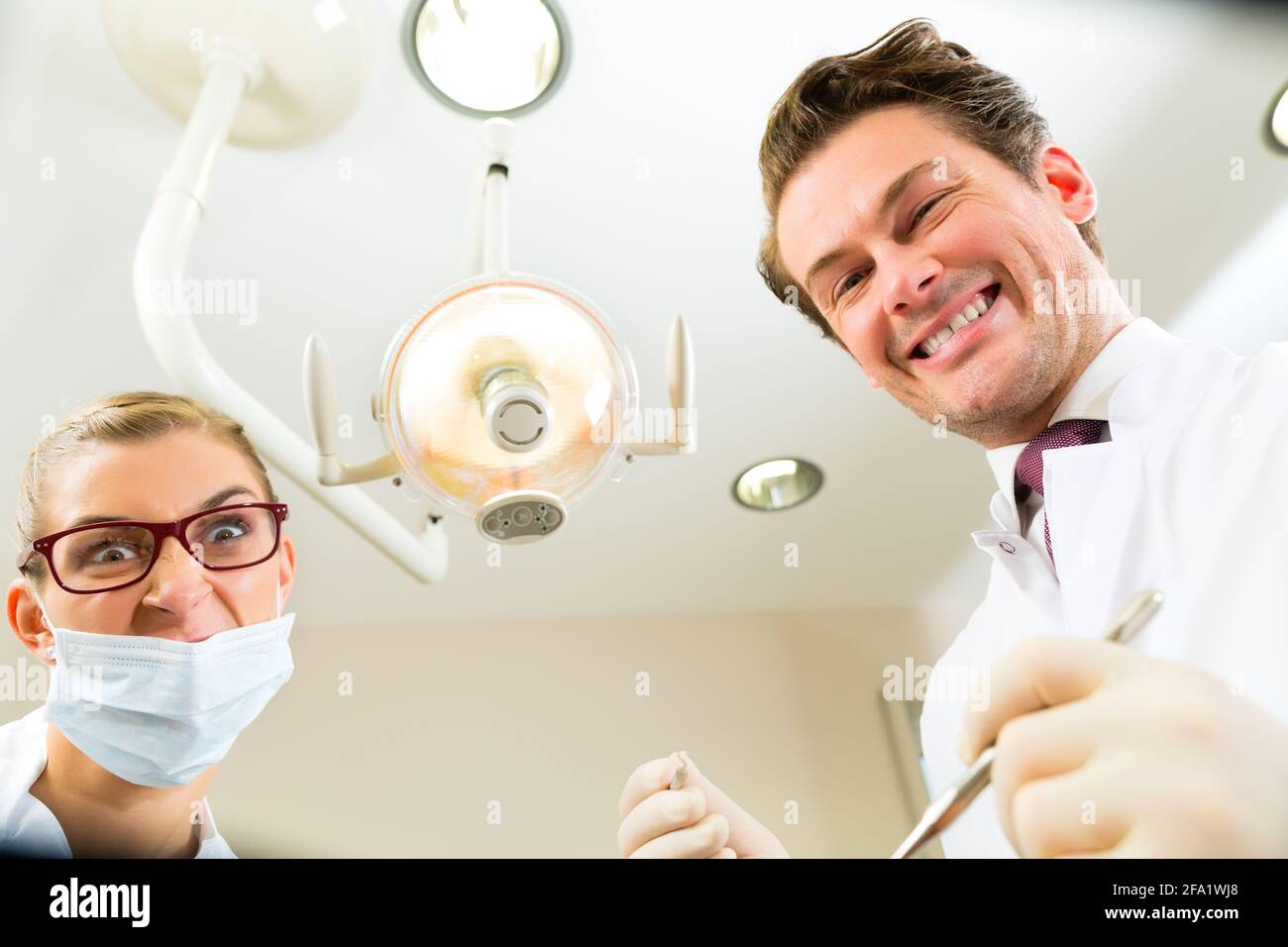 Scary dentist hi-res stock photography and images - Alamy