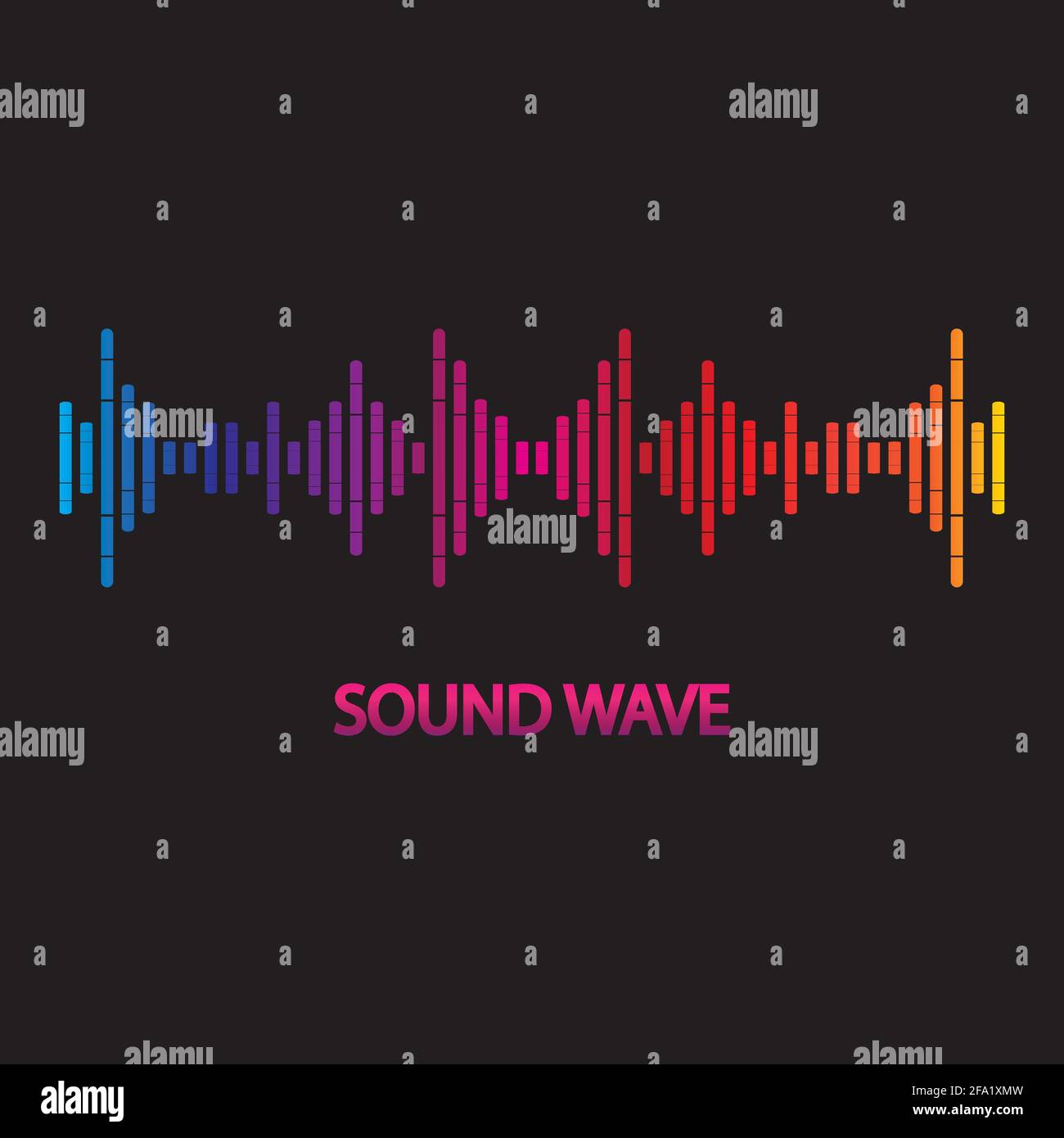 Sound Wave. Colorful sound waves for party, DJ, pub, clubs, discos ...