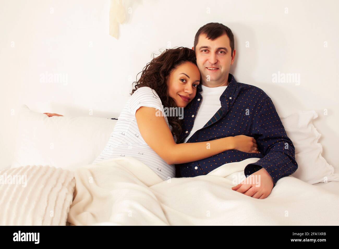 happy smiling family together at home, lifestyle people concept Stock ...