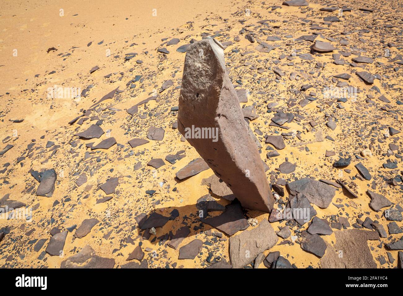 Original site in the Western desert of the 'Calendar Circle' Nabta ...