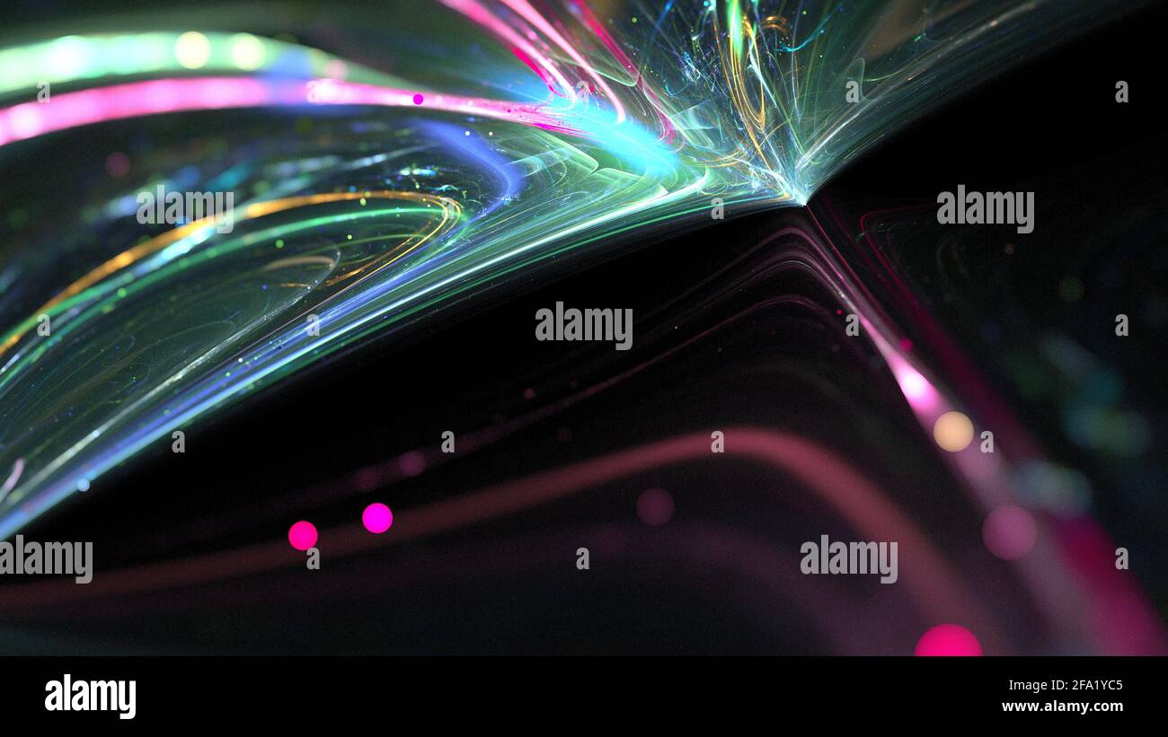 Abstract Background Lights Particles Rays Stock Photo - Alamy