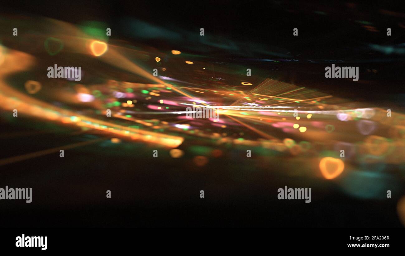 Abstract Background Lights Particles Rays Stock Photo - Alamy