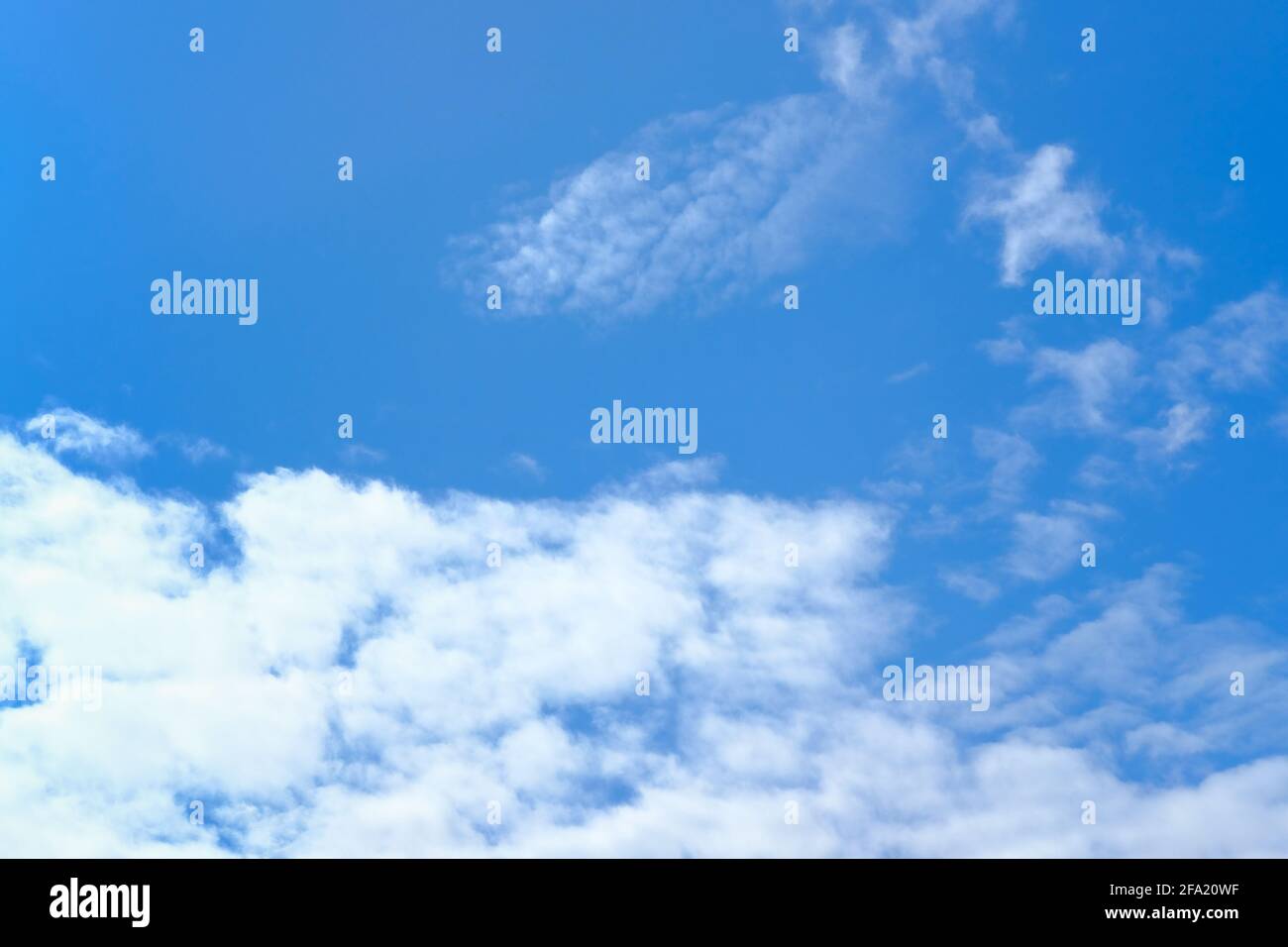 Real blue sky with white clouds. Natural sky background Stock Photo - Alamy
