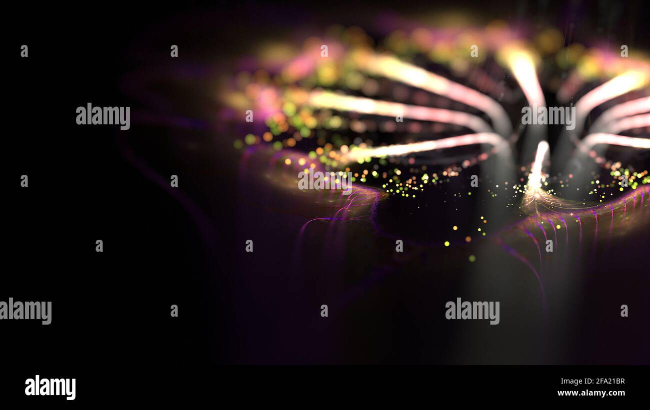 Stylish bokeh light particles motion hi-res stock photography and ...