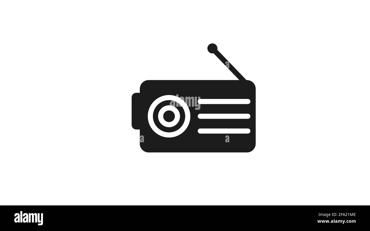 Radio icon. Vector isolated illustration of a radio Stock Vector Image ...