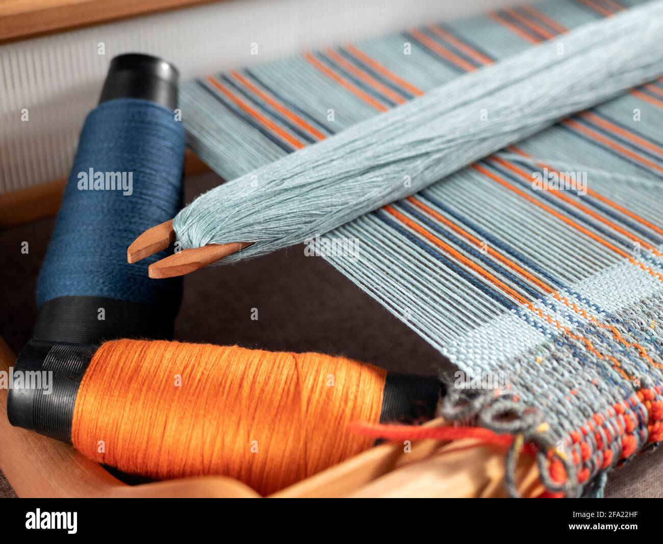 Indigo warp hi-res stock photography and images - Alamy