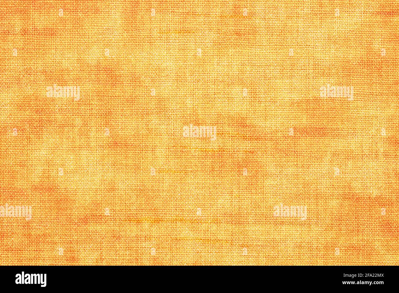 natural vintage orange color linen texture background or grunge canvas ...